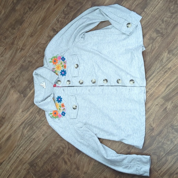 Sister Mary | Tops | Sister Mary Embroidered Sweatshirt | Poshmark